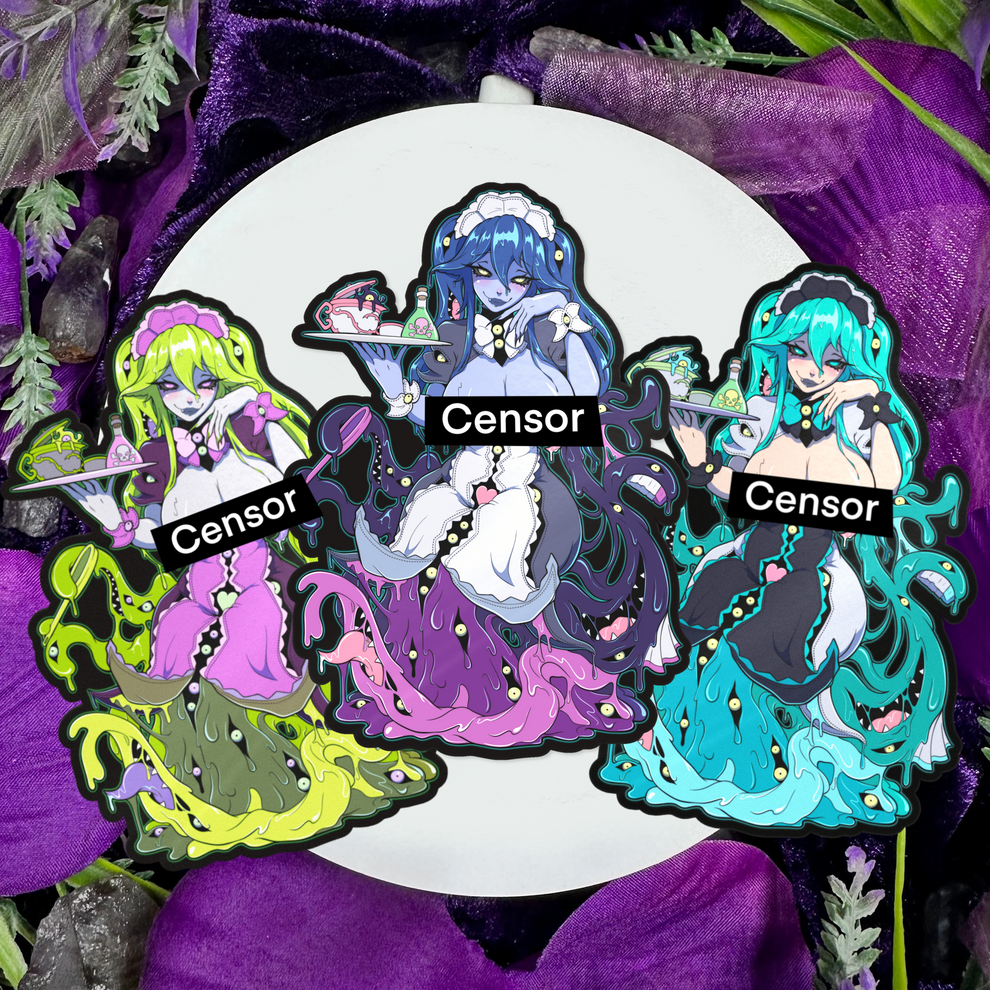 Tentacle Tease NSFW Vinyl Sticker – Devious Drawing